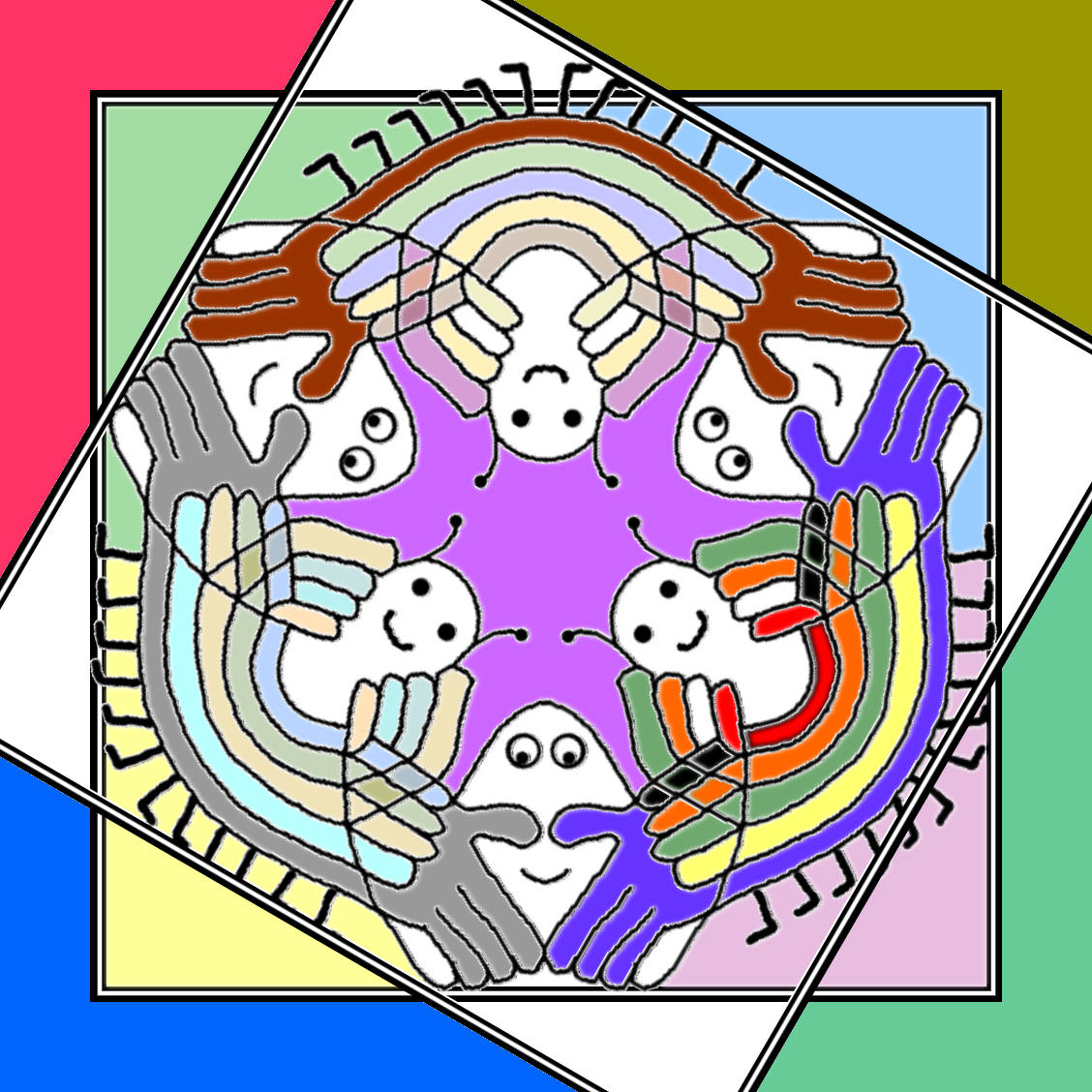 Solve smiles and digits jigsaw puzzle online with 289 pieces