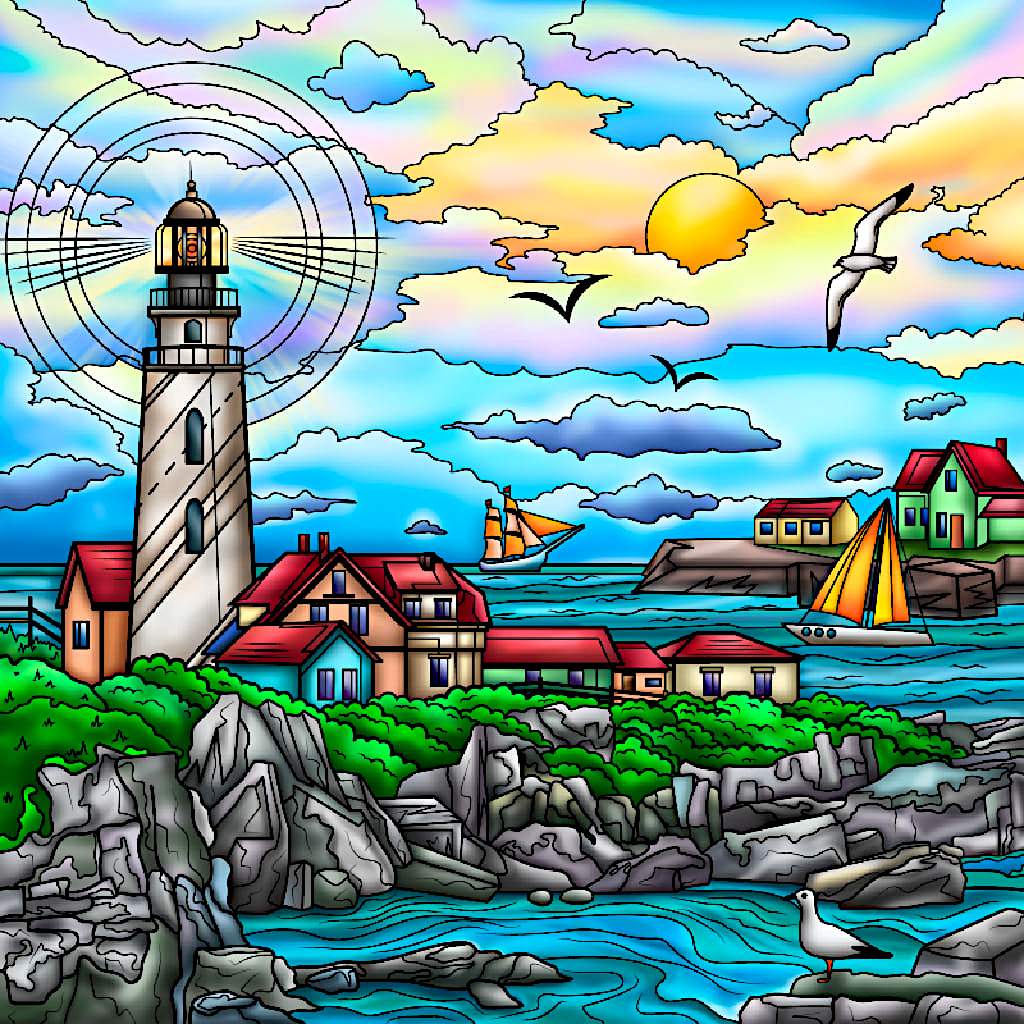 Jigsaw Puzzle | The Lighthouse | 64 pieces | Jigidi