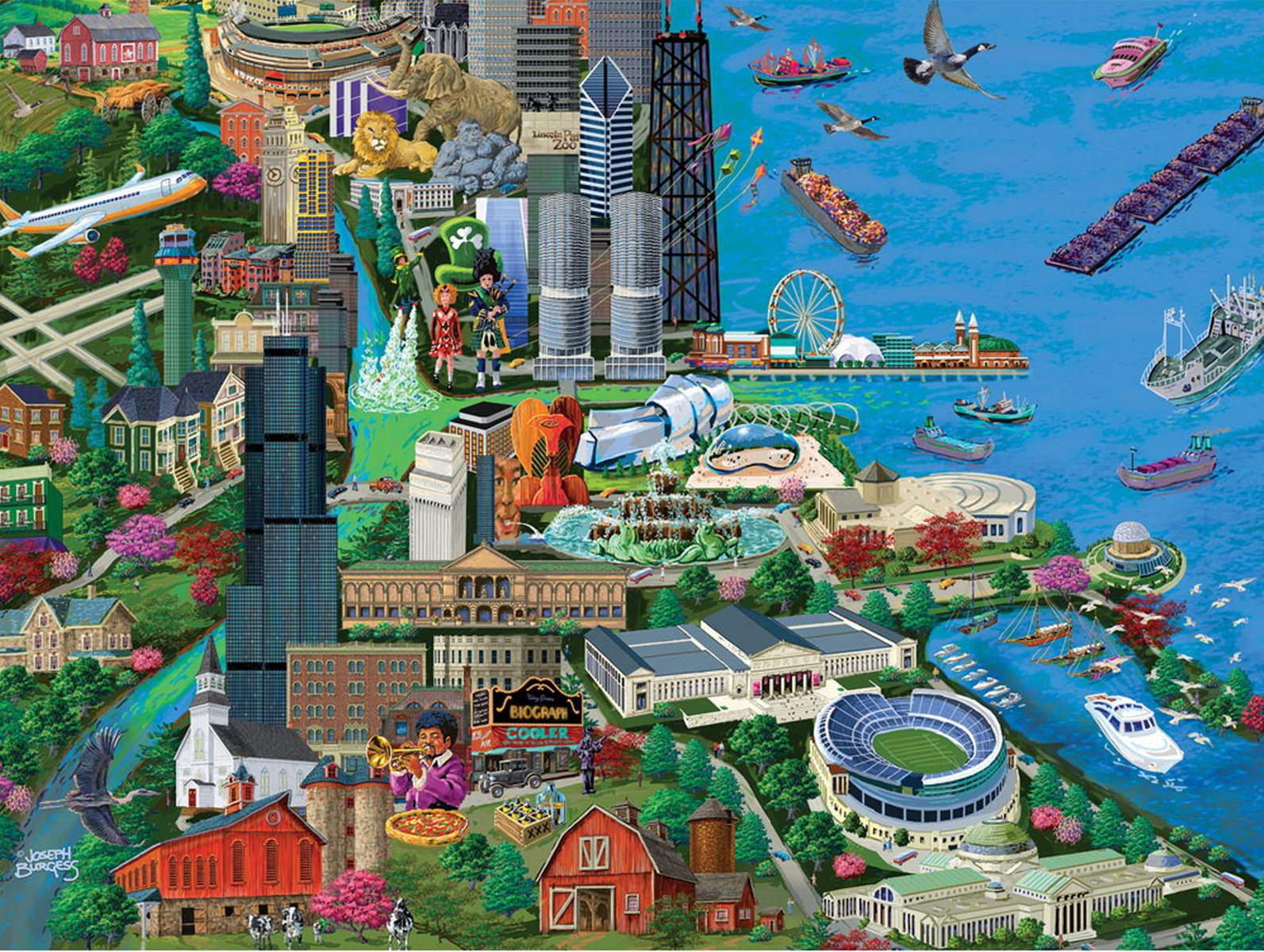 Solve Chicago jigsaw puzzle online with 165 pieces