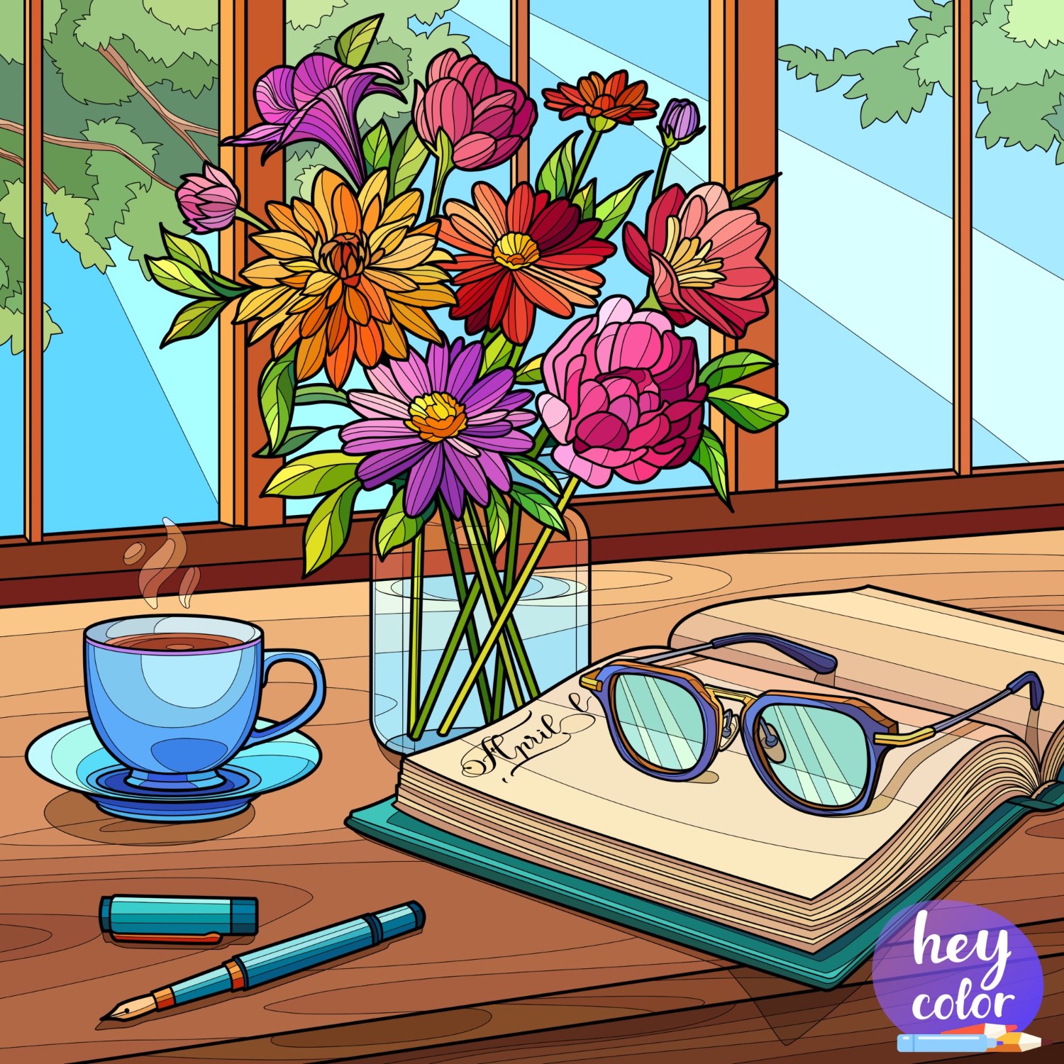 Solve April Journaling jigsaw puzzle online with 256 pieces