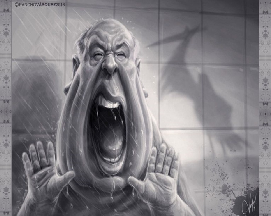 Solve Alfred's New Movie Physco Birds jigsaw puzzle online with 42 pieces