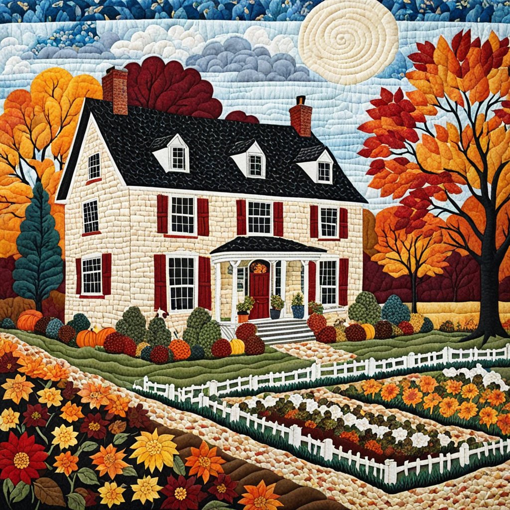 Jigsaw Puzzle | 81 pieces | Brick house in the fall | Jigidi