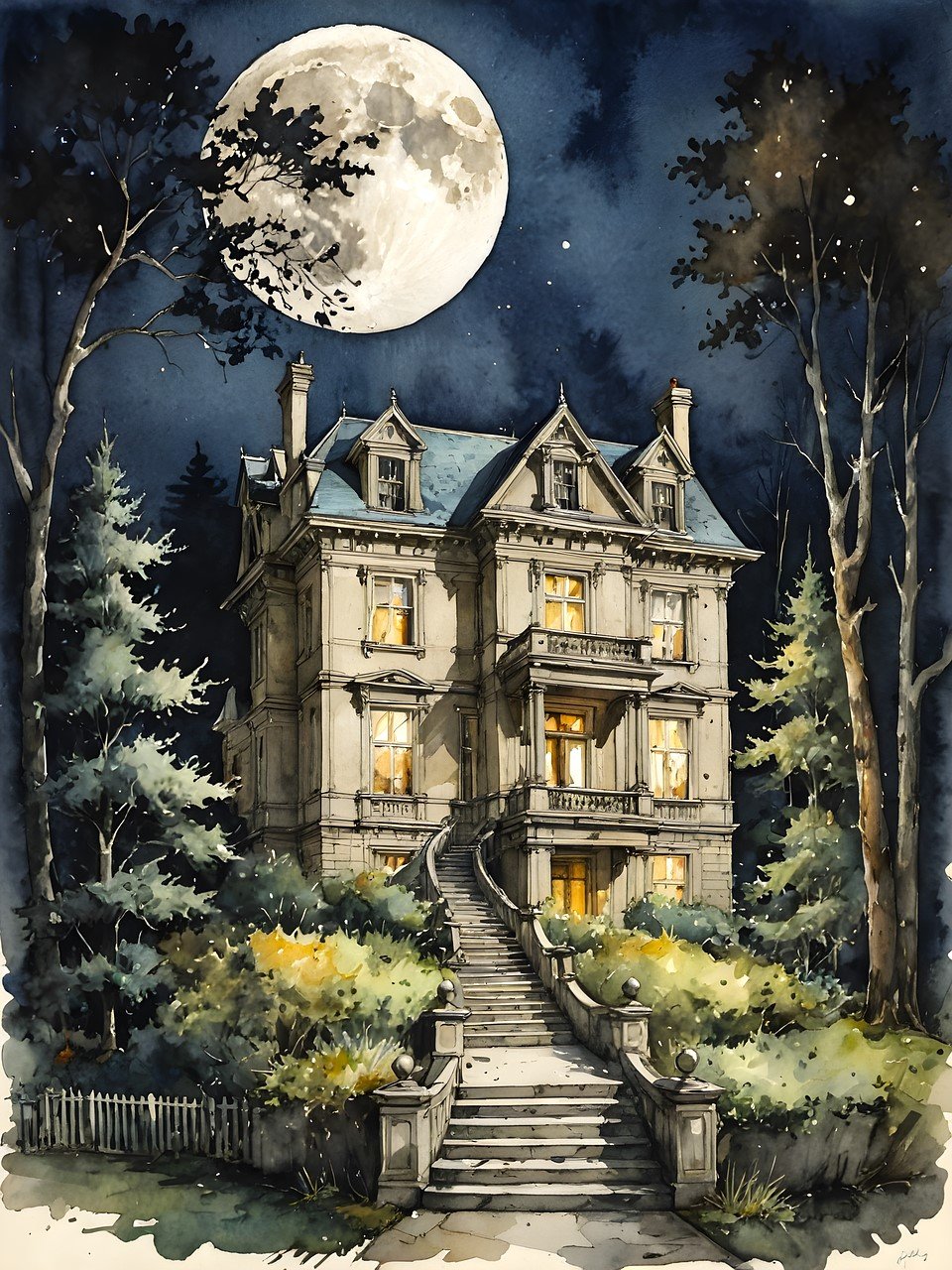 Solve Mansion jigsaw puzzle online with 80 pieces