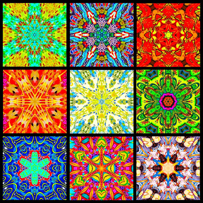 Solve kaleido mix 1771 jigsaw puzzle online with 81 pieces