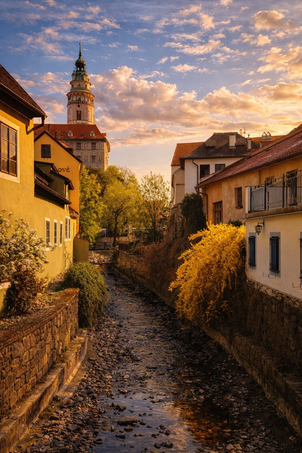 Solve Český Krumlov foto Robert Janda jigsaw puzzle online with 126 pieces