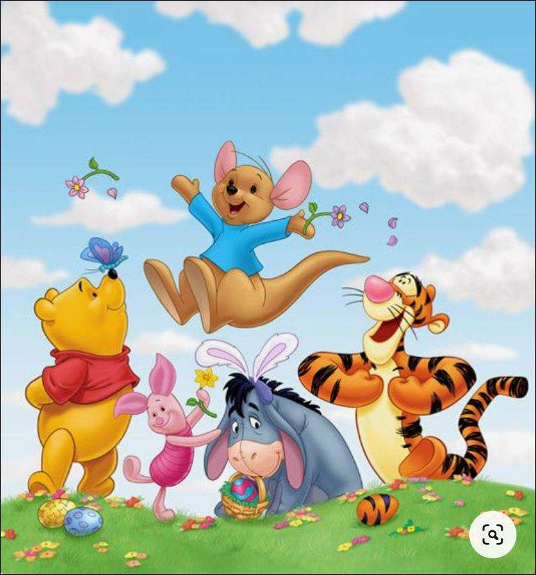 Solve ~Pooh, Piglet, Eeyore, Tigger & Roo~ jigsaw puzzle online with ...