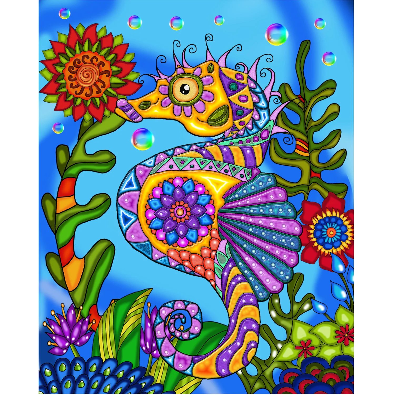 Jigsaw Puzzle | 256 pieces | Seahorse | Jigidi