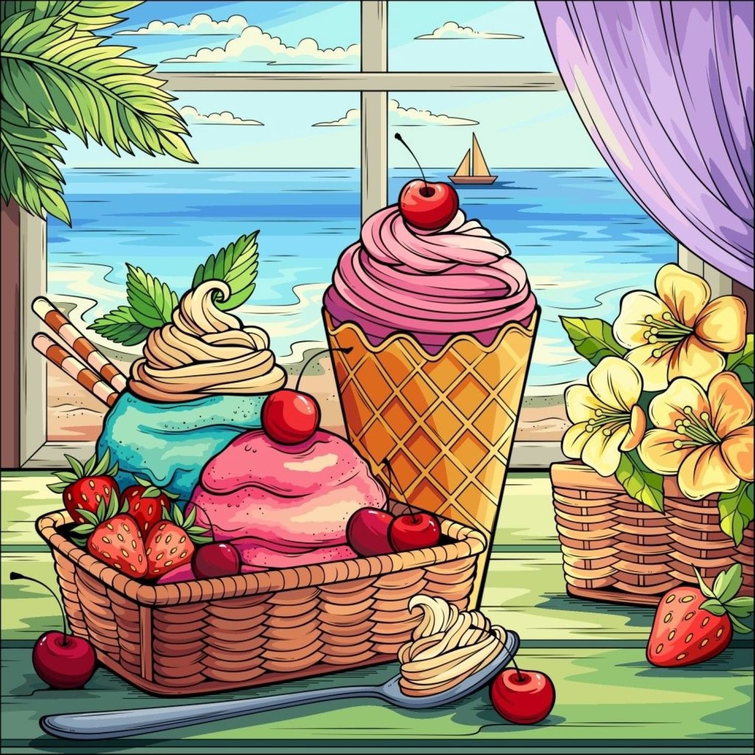 Solve Bold & Bright Colors Series jigsaw puzzle online with 306 pieces