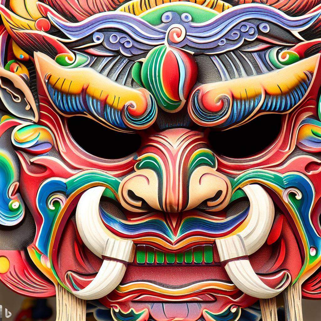 Solve Taiwanese Mask jigsaw puzzle online with 256 pieces
