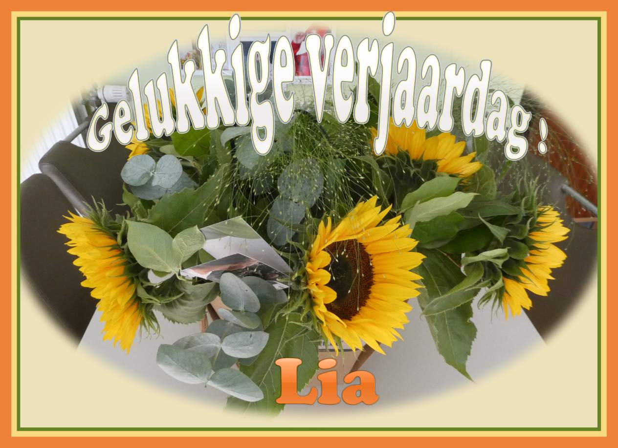 Puzzle | 24 pièces | Gelukkige verjaardag Lia ! Happy Birthday Lia ...