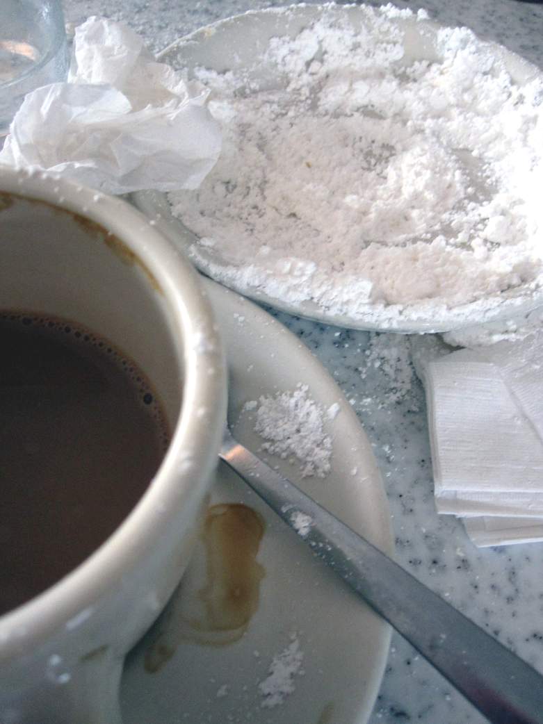 Solve The Remains of Beignets and Chicory Coffee, Cafe Du Monde, New ...