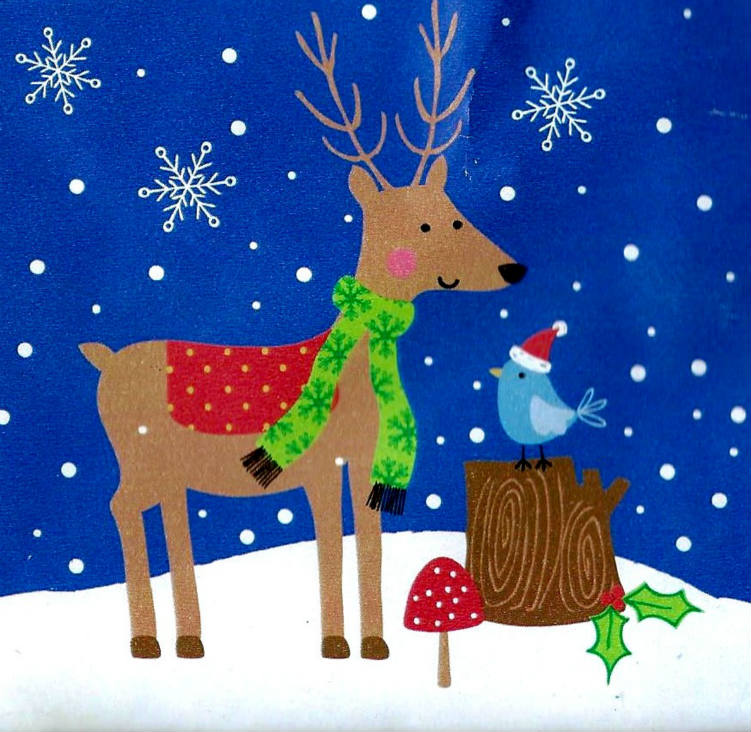 Solve Christmas Magic Wrapping paper! jigsaw puzzle online with 16 pieces