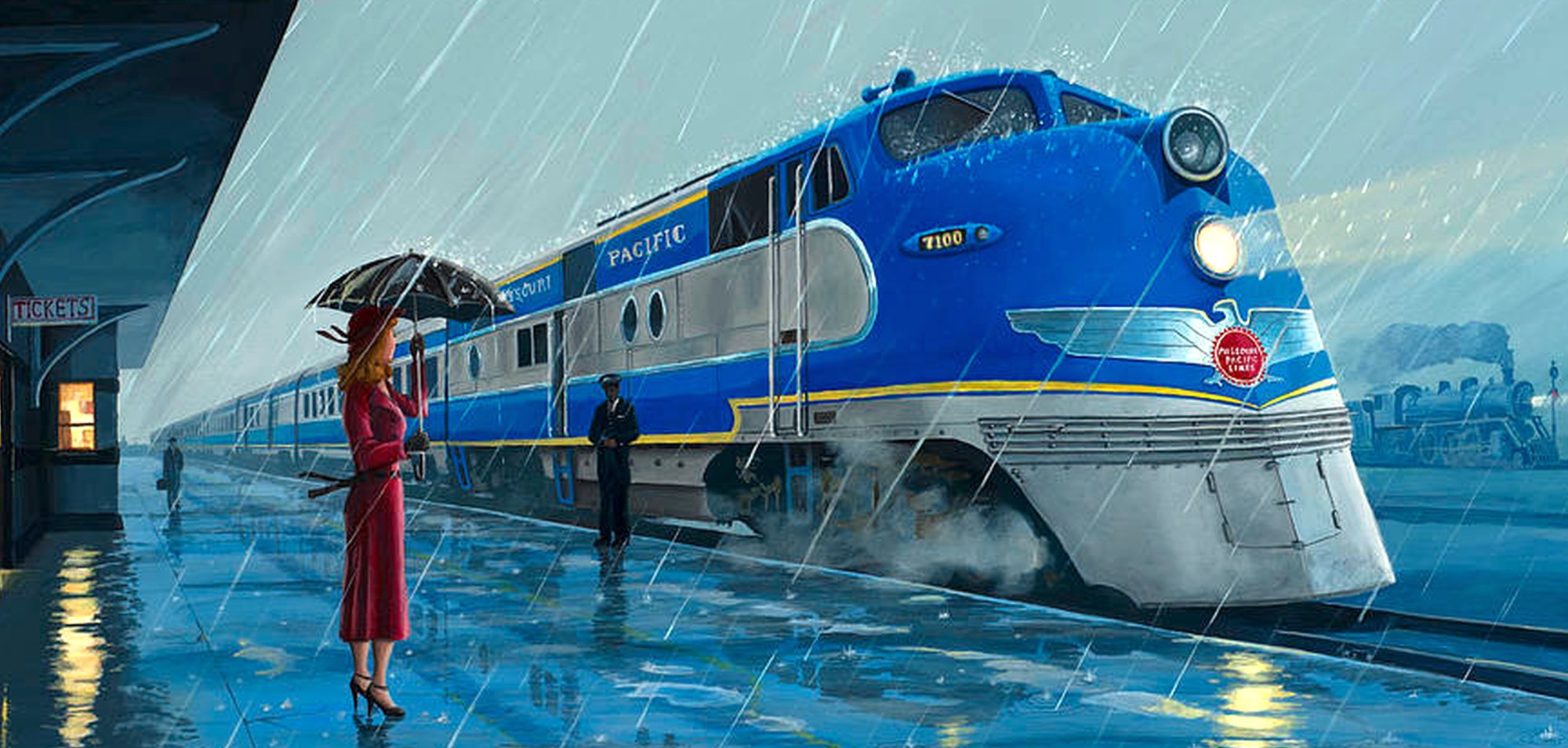 Solve COLORADO EAGLE TRAIN jigsaw puzzle online with 144 pieces