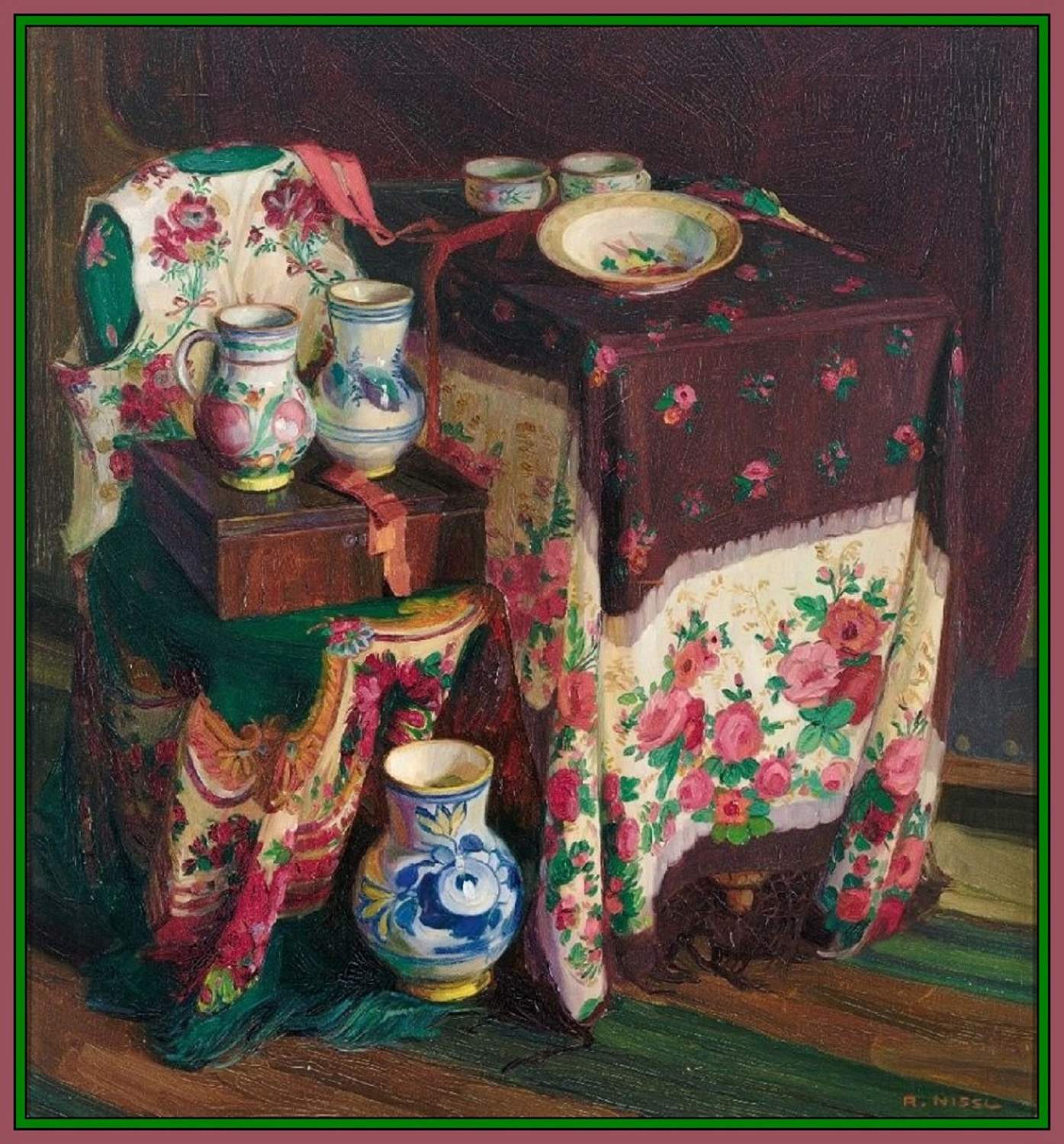 Solve Still Life with Porcelain jigsaw puzzle online with 182 pieces