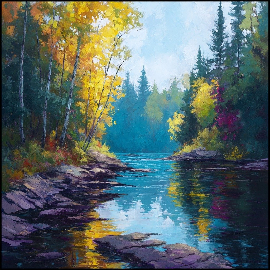 Solve autumn reflections (resize 9 to 306) jigsaw puzzle online with 64 ...