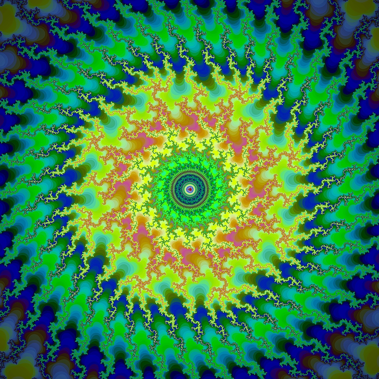 Solve Fractal 40-Spoke Wheel 260104 - 64 pieces jigsaw puzzle online ...