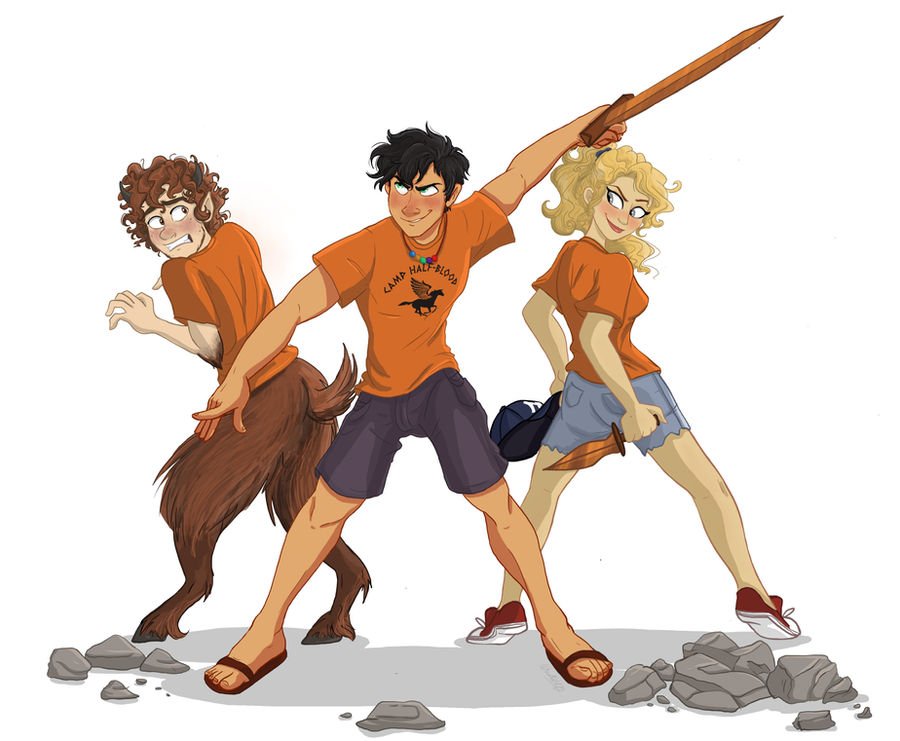 Solve Percy Jackson trio :) jigsaw puzzle online with 195 pieces