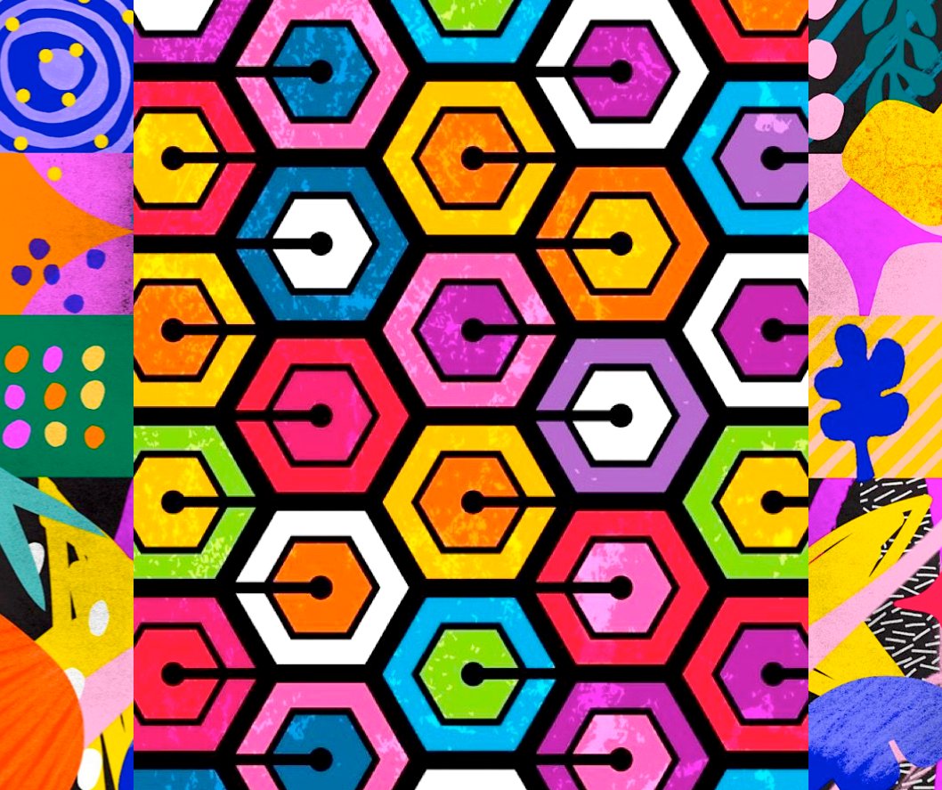 Solve Shapes mashup jigsaw puzzle online with 120 pieces