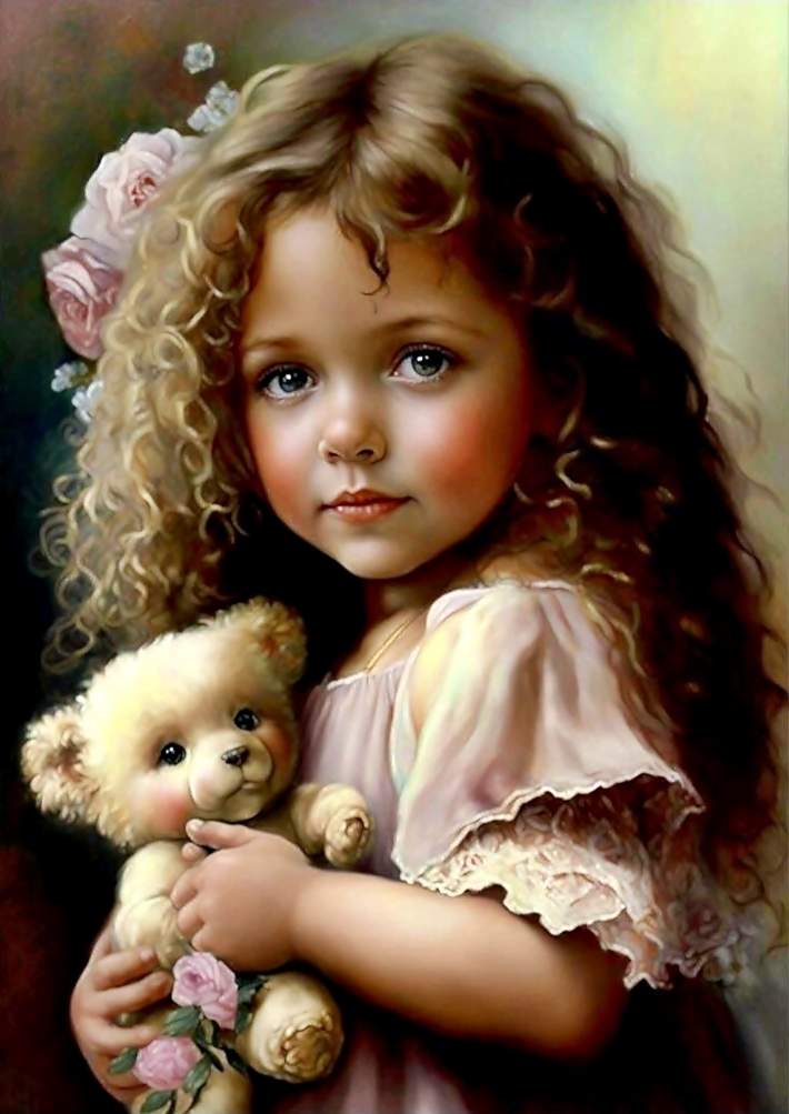 Solve portrait of a girl jigsaw puzzle online with 130 pieces