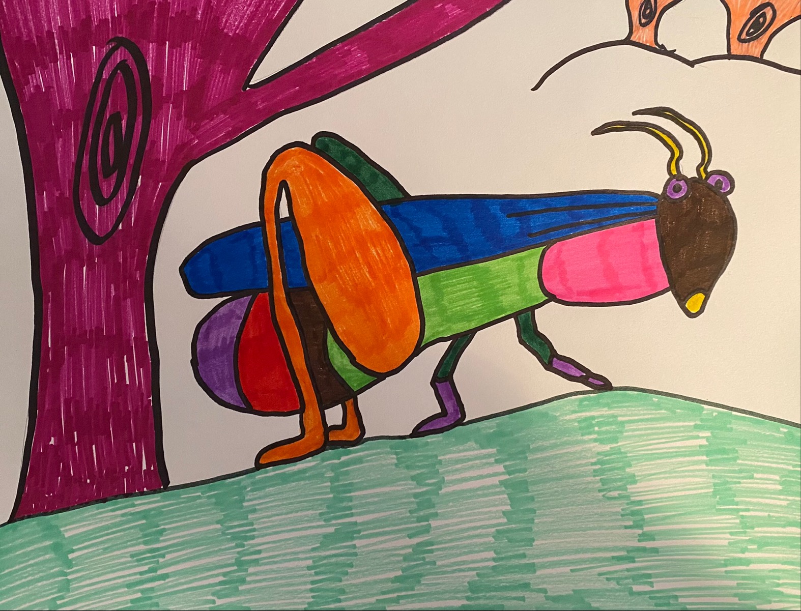 Solve Grasshopper jigsaw puzzle online with 285 pieces