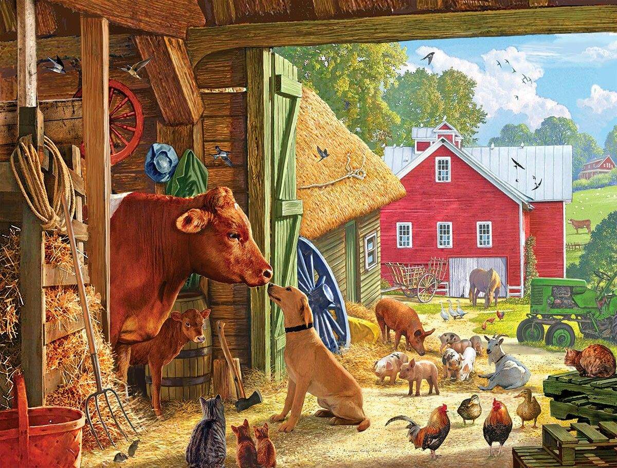 Solve PUZZLE - Farm Animals III jigsaw puzzle online with 320 pieces