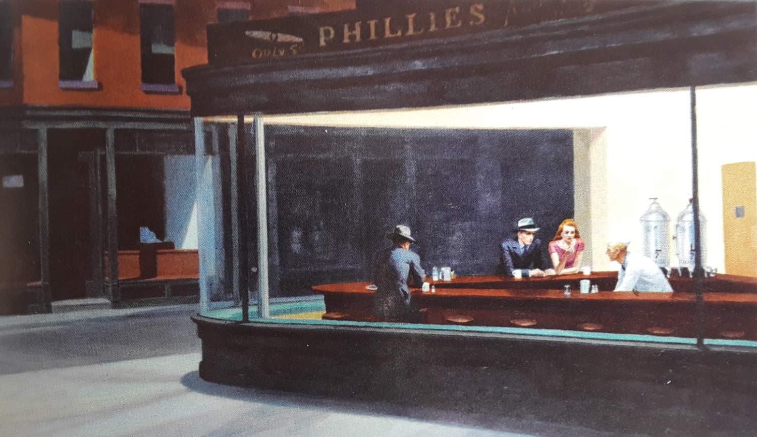 Solve NIGHTHAWK s by Edward Hopper (1942) Courtesy of the Art Institute ...