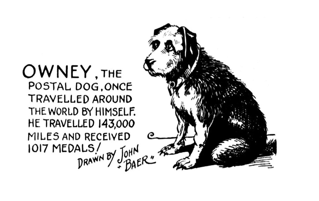 Solve Owney the Postal Dog jigsaw puzzle online with 60 pieces