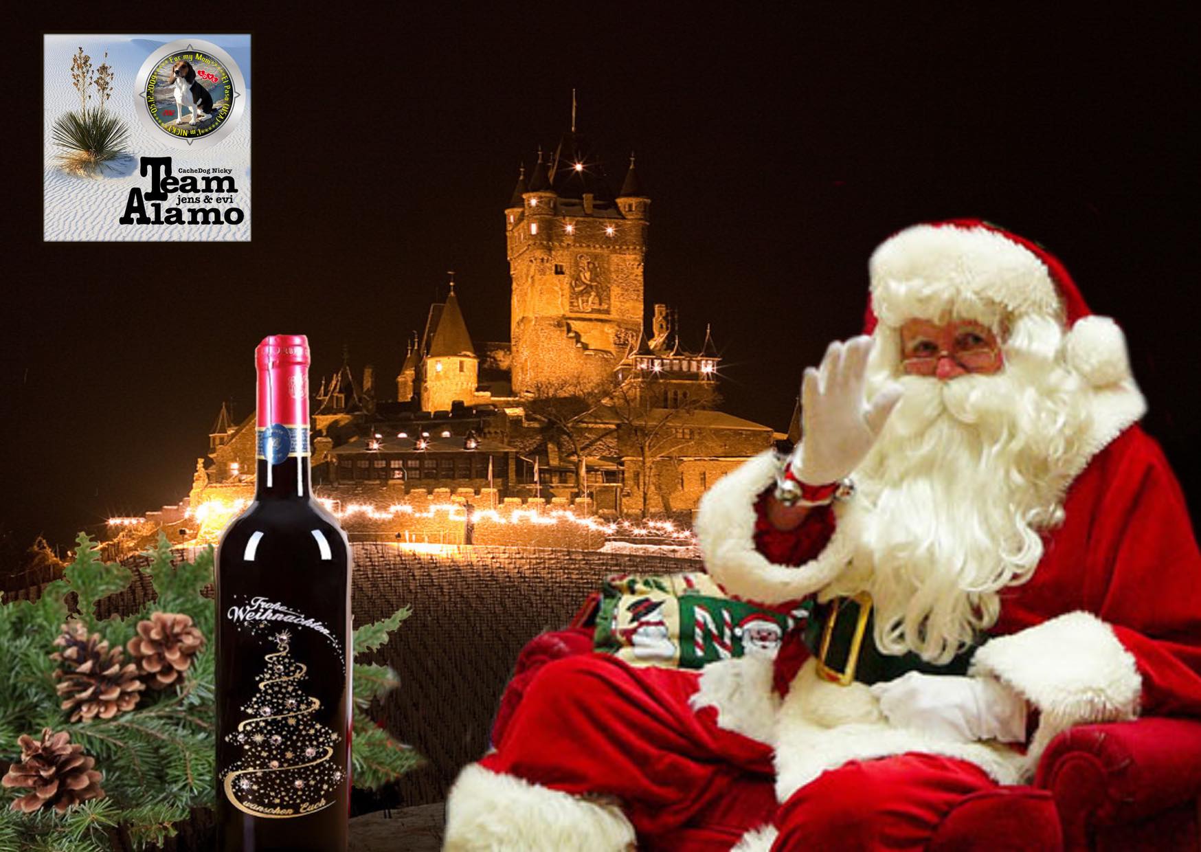Solve Santa Claus in Cochem (Geocaching, get the TB-Code) jigsaw puzzle ...