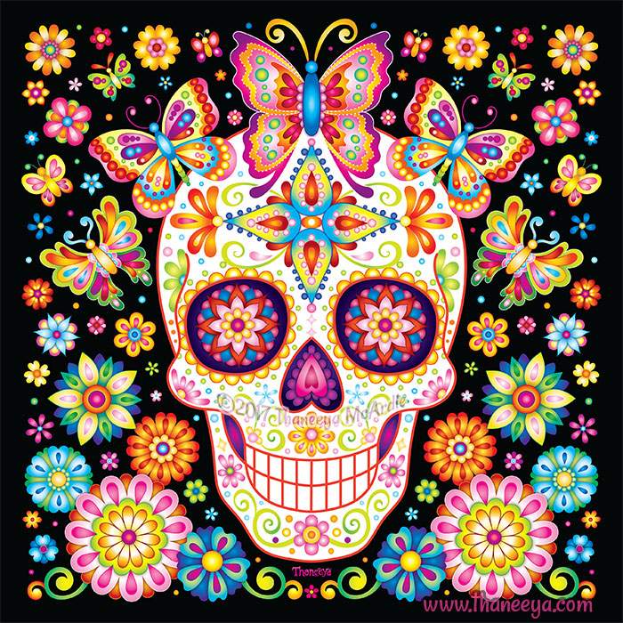 Solve charisma-sugar-skull-art-by-thaneeya-mcardle jigsaw puzzle online ...