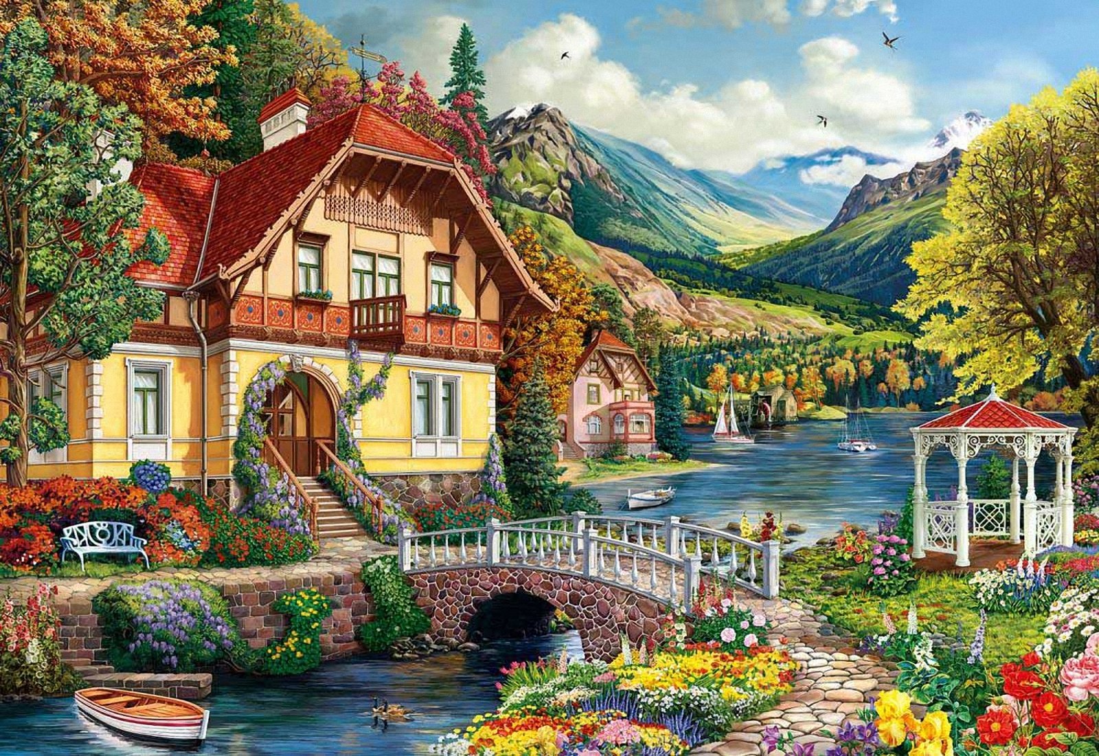 Solve PUZZLE - Beautiful Landscape jigsaw puzzle online with 77 pieces