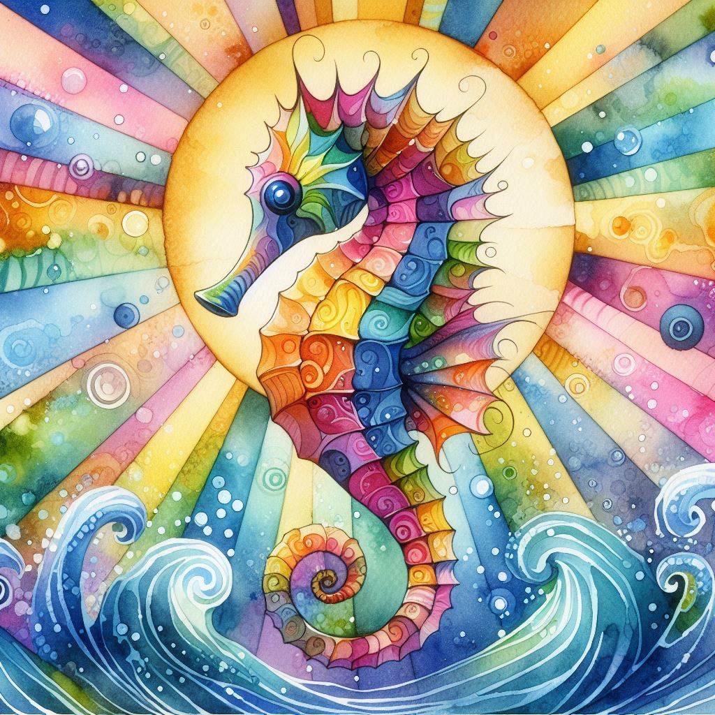 Solve Seahorse jigsaw puzzle online with 100 pieces