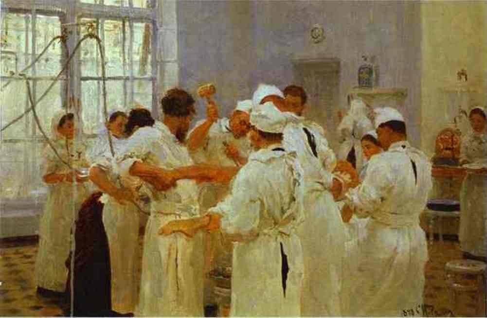 Solve The Surgeon E. Pavlov in the Operating Theater by Ilya Repin 1888 ...