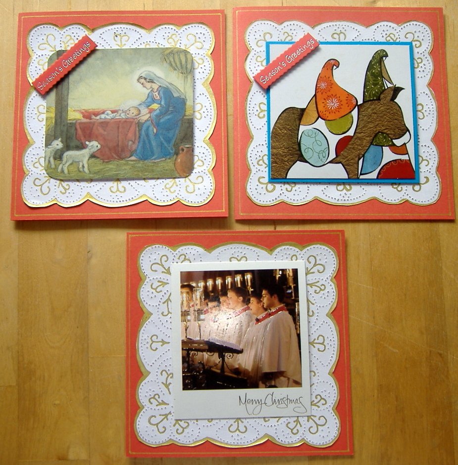 Solve Crafts - Papercraft - Christmas Cards - Red Square Religious (9 ...