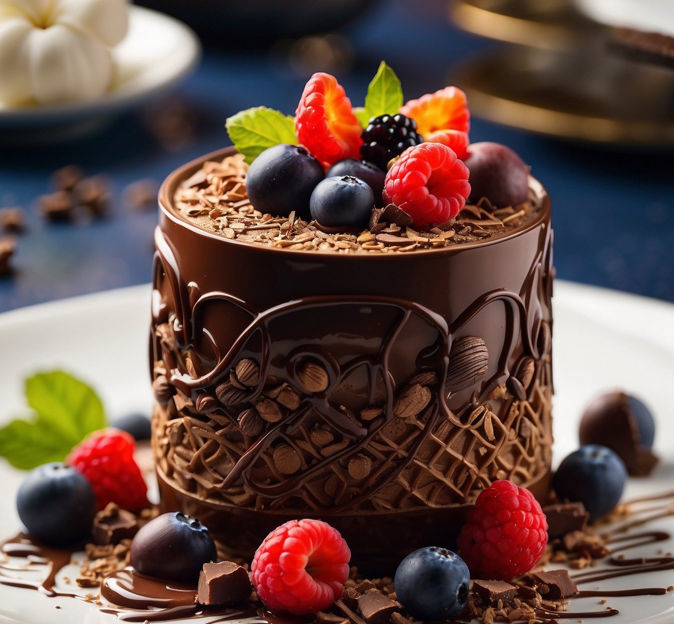 Solve Perfect Chocolate Dessert jigsaw puzzle online with 255 pieces