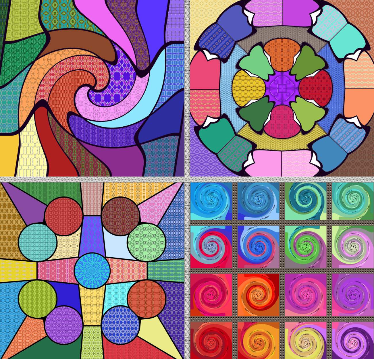Solve 221213 2212 4 in 1 jigsaw puzzle online with 100 pieces