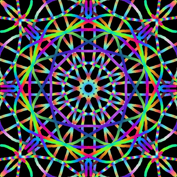 Solve Random Kaleidoscope #12 jigsaw puzzle online with 9 pieces