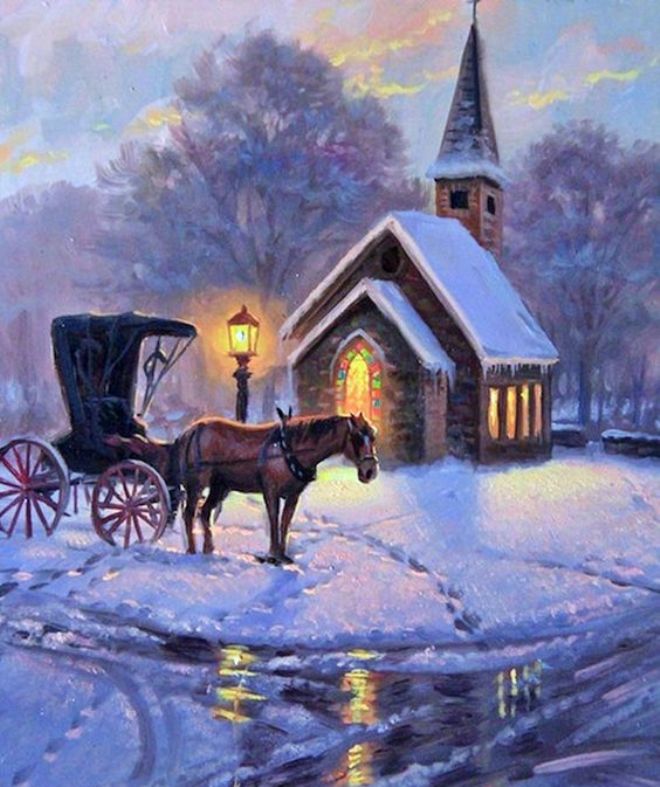 Solve Only The Parson Is Left At The Church jigsaw puzzle online with ...