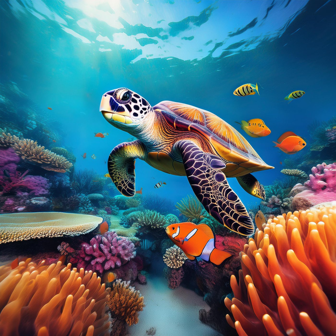 Solve Turtle jigsaw puzzle online with 49 pieces