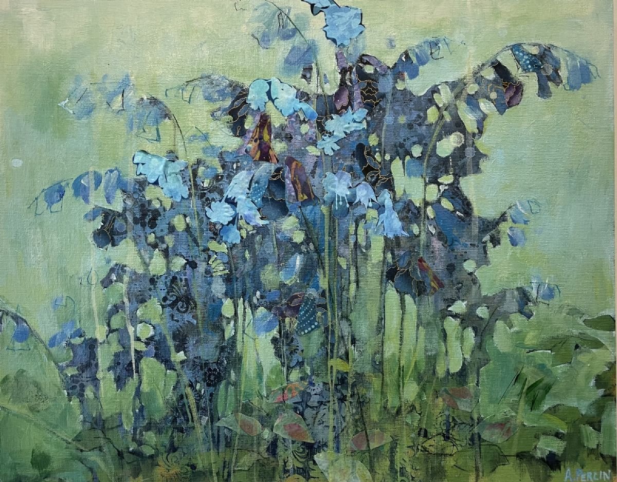 Solve "First Bluebells" by Anna Perlin jigsaw puzzle online with 80 pieces