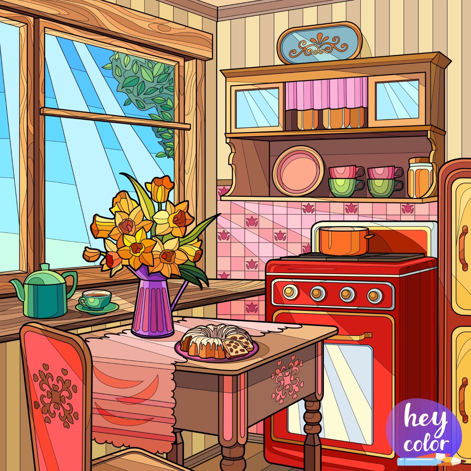 Solve Cozy Kitchen jigsaw puzzle online with 256 pieces