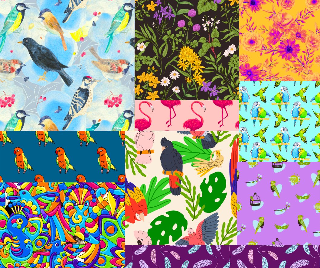 Solve Pattern mashup jigsaw puzzle online with 143 pieces