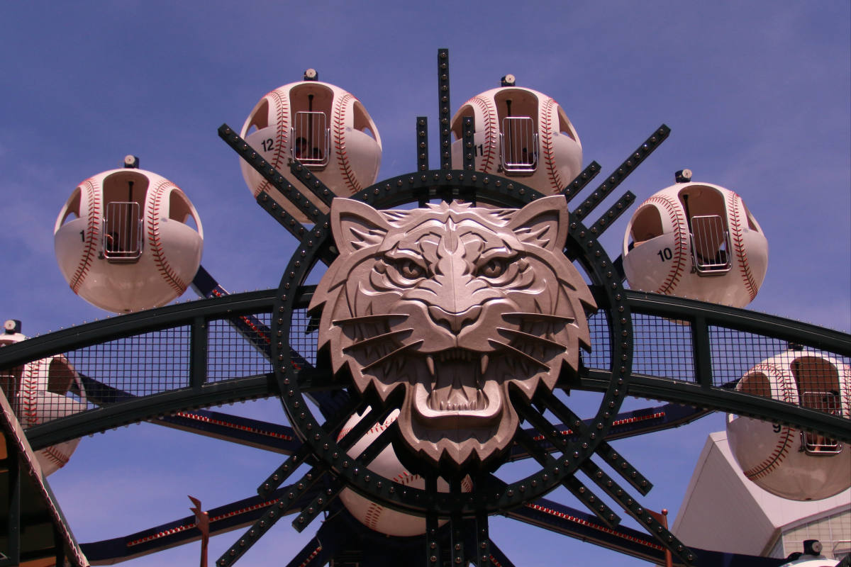Solve Baseball Ferris Wheel at Comerica Park jigsaw puzzle online with ...