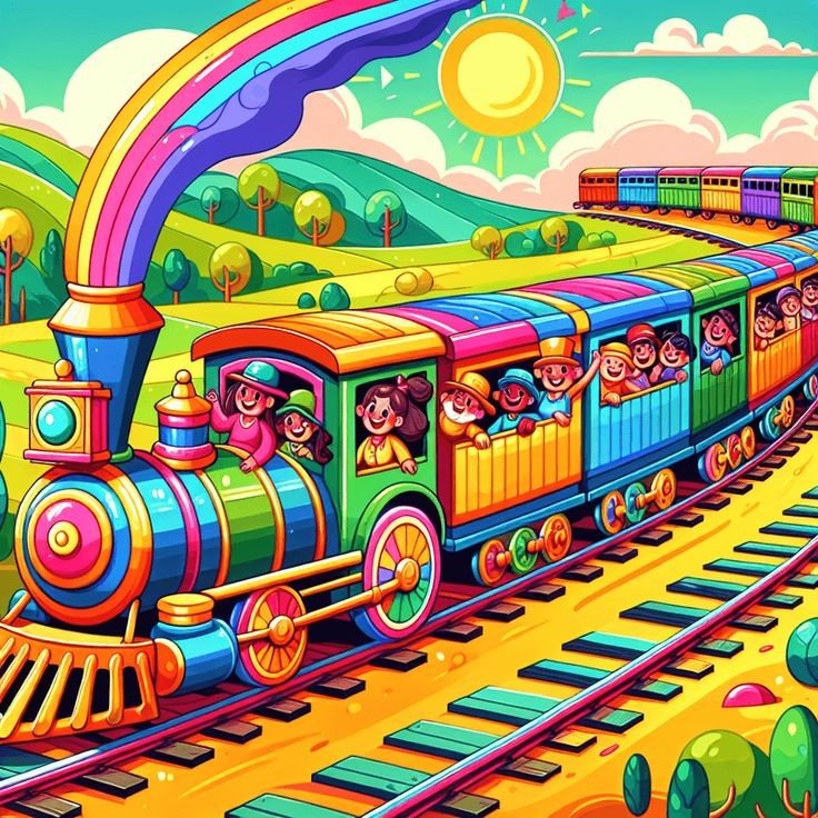 Solve Joyland Express jigsaw puzzle online with 64 pieces