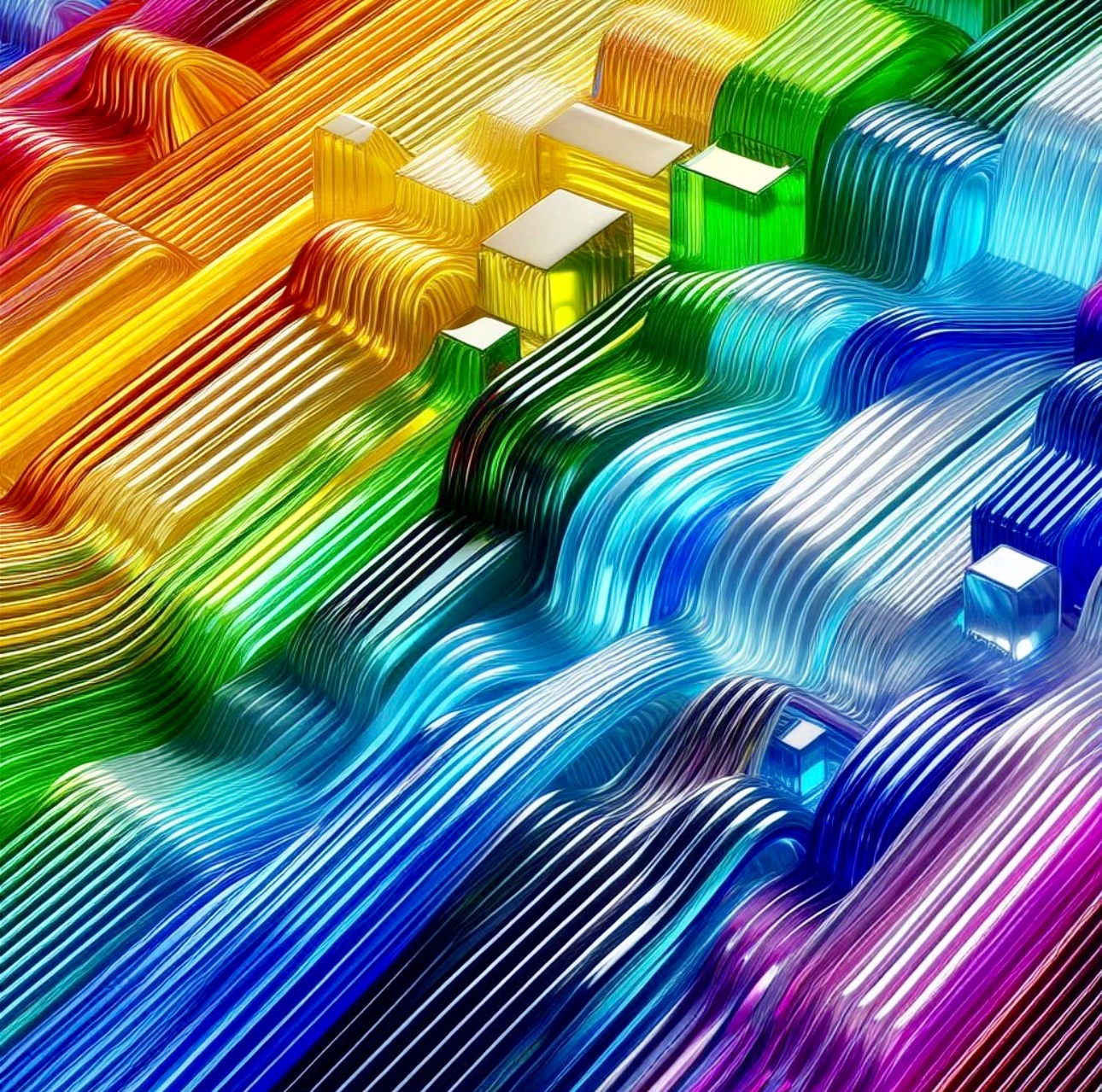 Solve Rainbow Toffee jigsaw puzzle online with 81 pieces