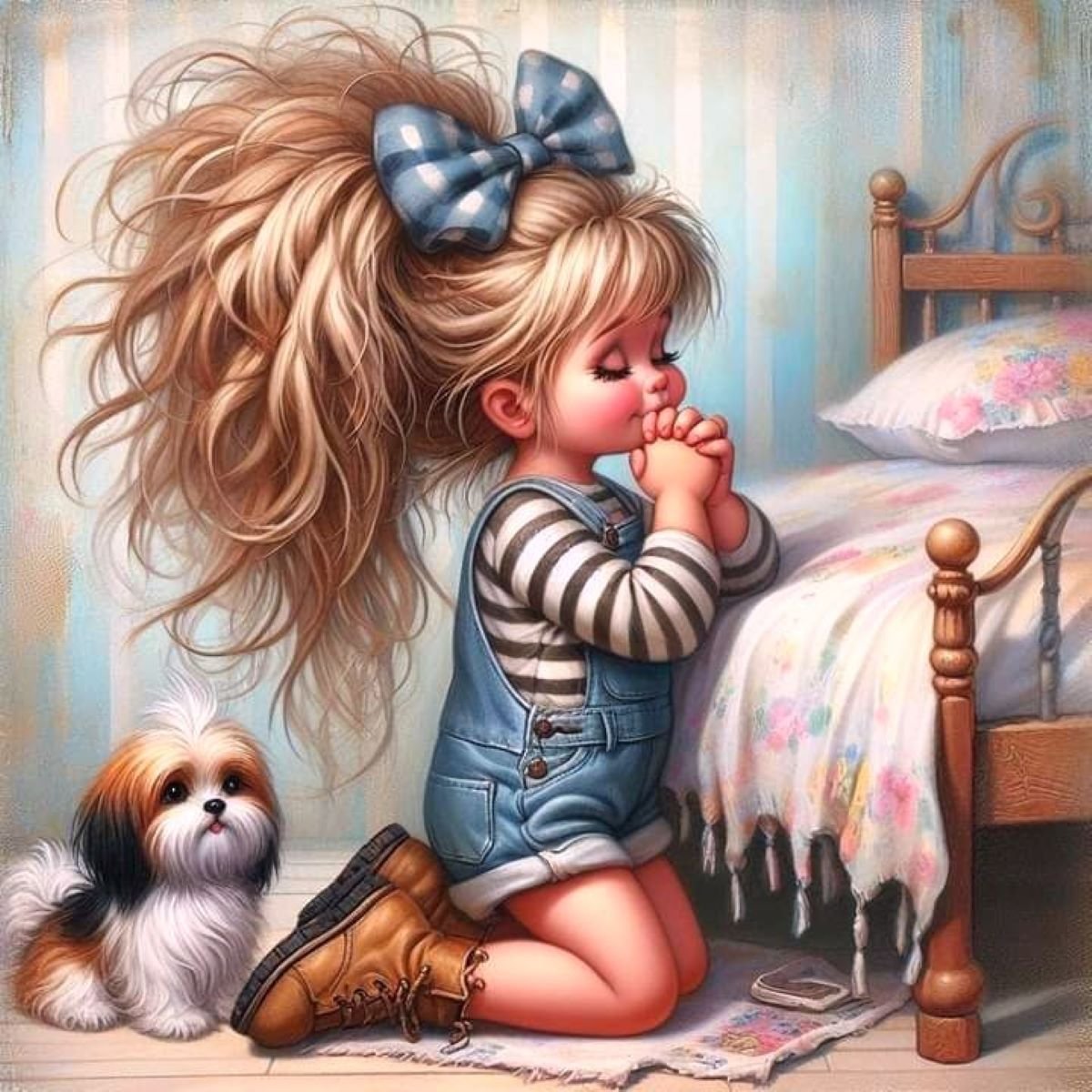 Solve Now I Lay Me Down To Sleep jigsaw puzzle online with 81 pieces