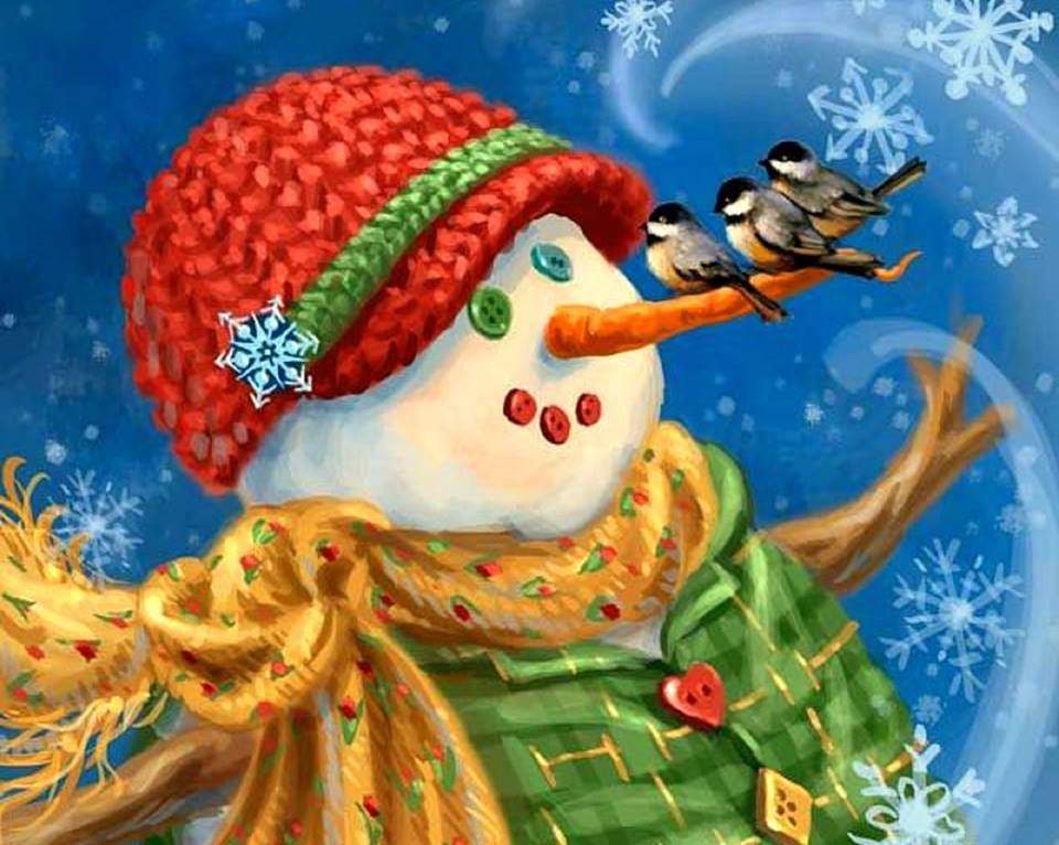 Solve Snowman jigsaw puzzle online with 99 pieces