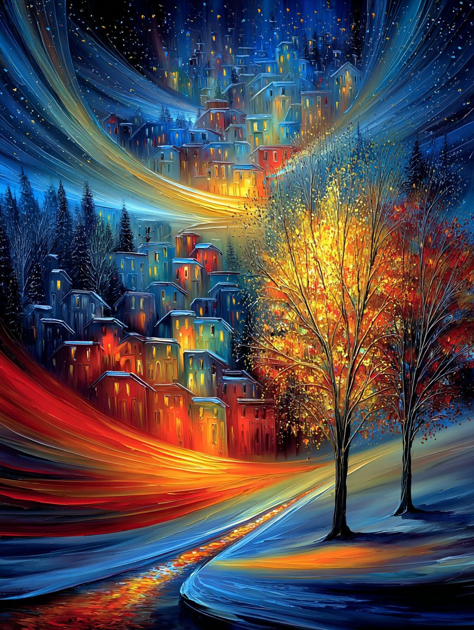 Solve 🌙 Where Light Learns to Wander jigsaw puzzle online with 130 pieces