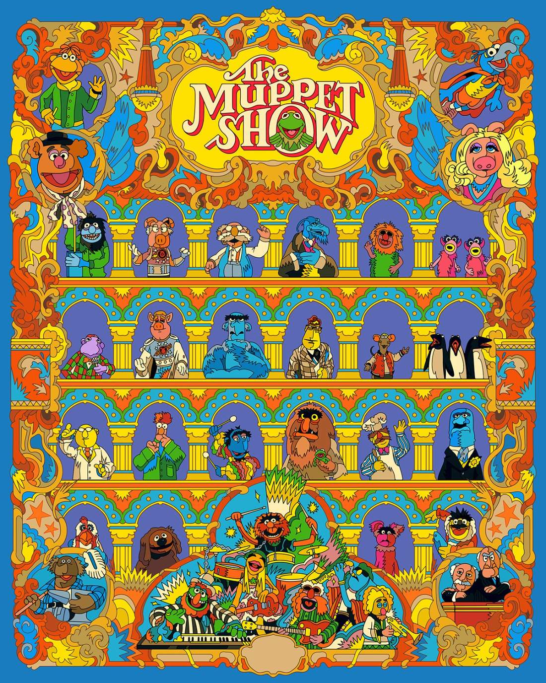 Jigsaw Puzzle | Groovy Muppets poster - by Raul Urias | 99 pieces | Jigidi