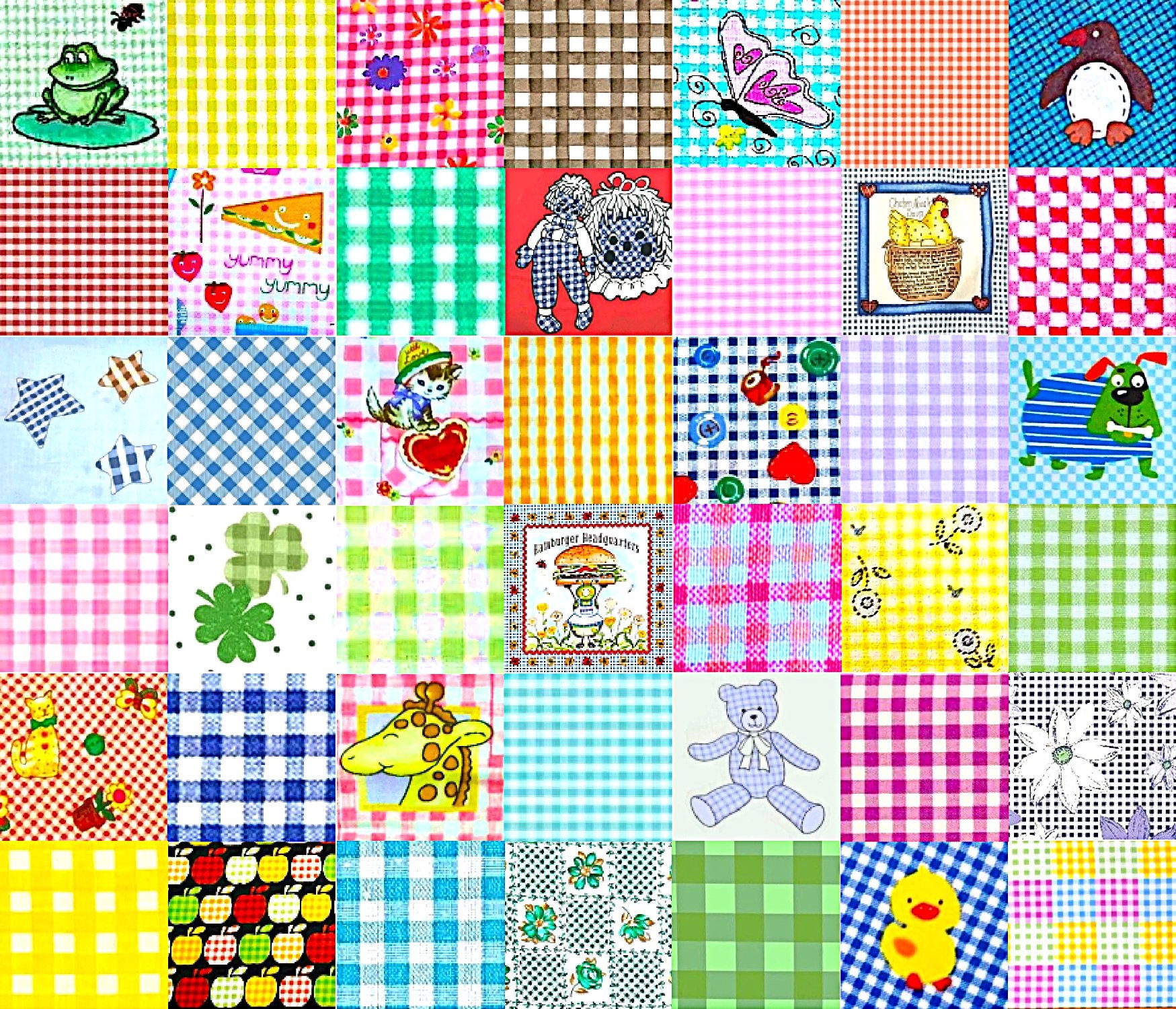 Solve PATCHWORK GINGHAM 17 jigsaw puzzle online with 143 pieces