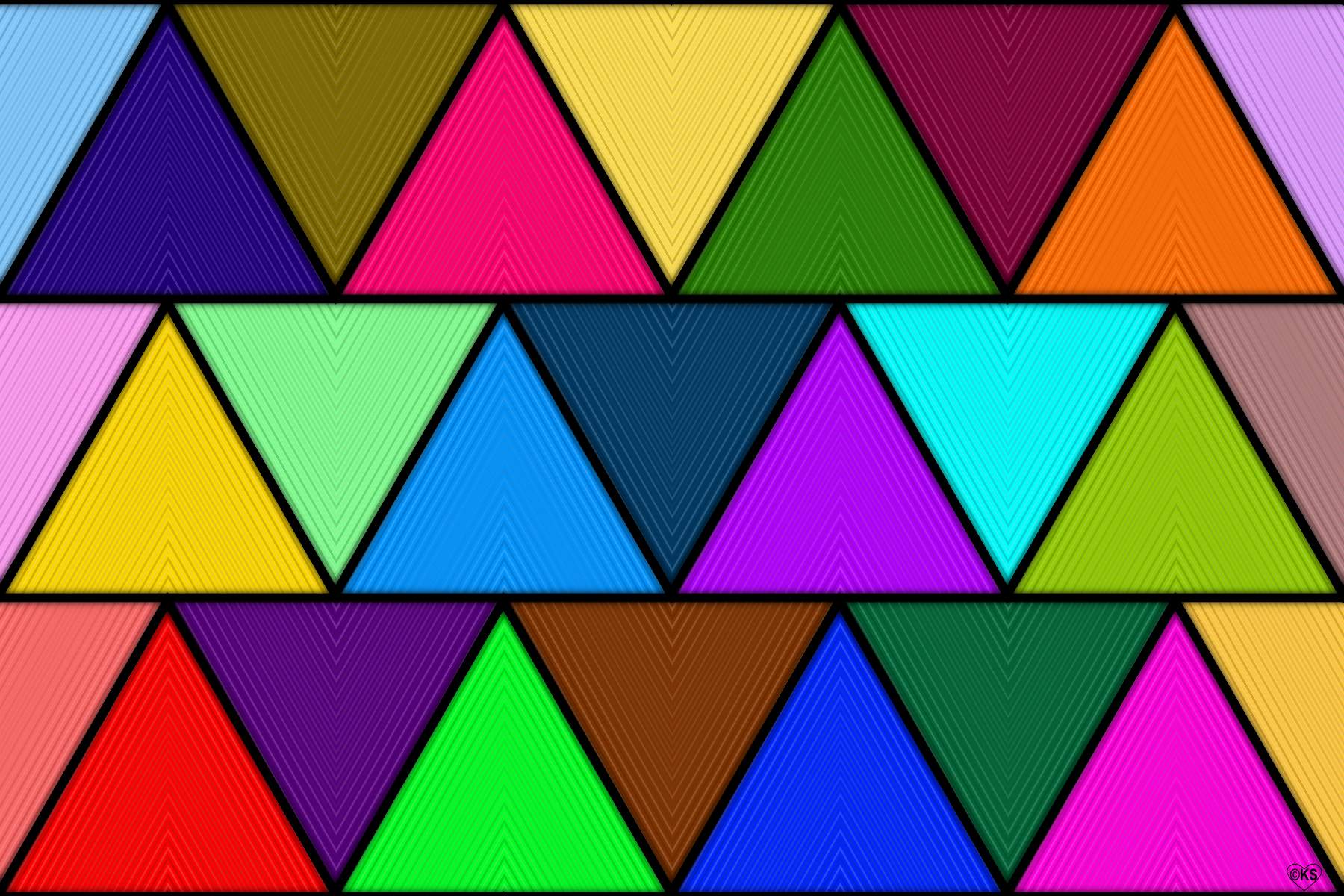 Solve Triangles!! ~ L jigsaw puzzle online with 216 pieces